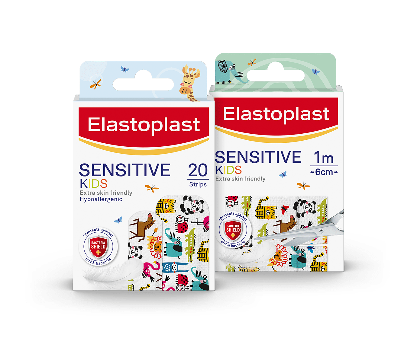 Elastoplast Sensitive Kids Plasters - Skin-friendly Wound Protection